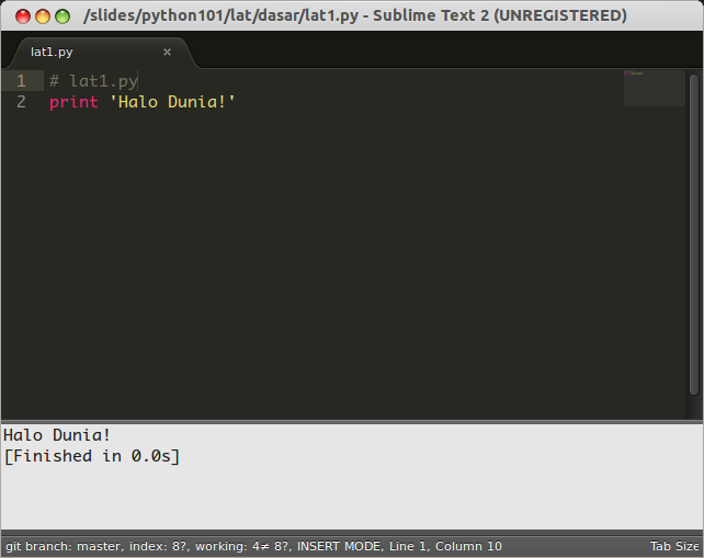 Dasar Workshop Python 101
